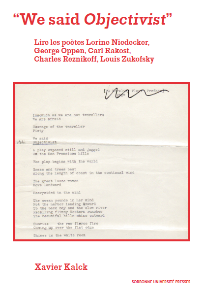 Une introduction à la poésie objectiviste américaine (Acta fabula) / An ...